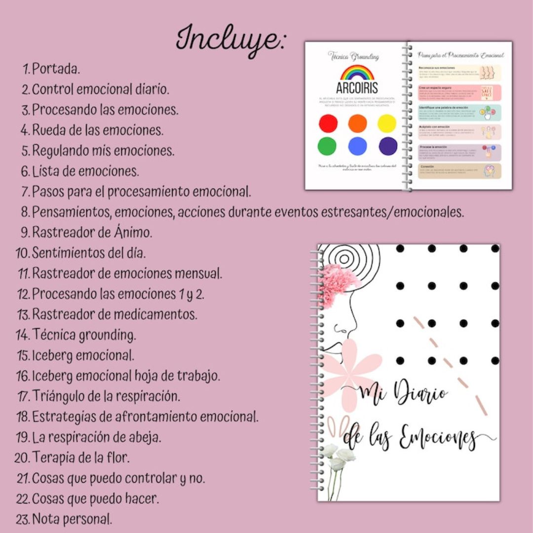 Emotions Diary in Spanish | Diario de las Emociones – Thrive Today